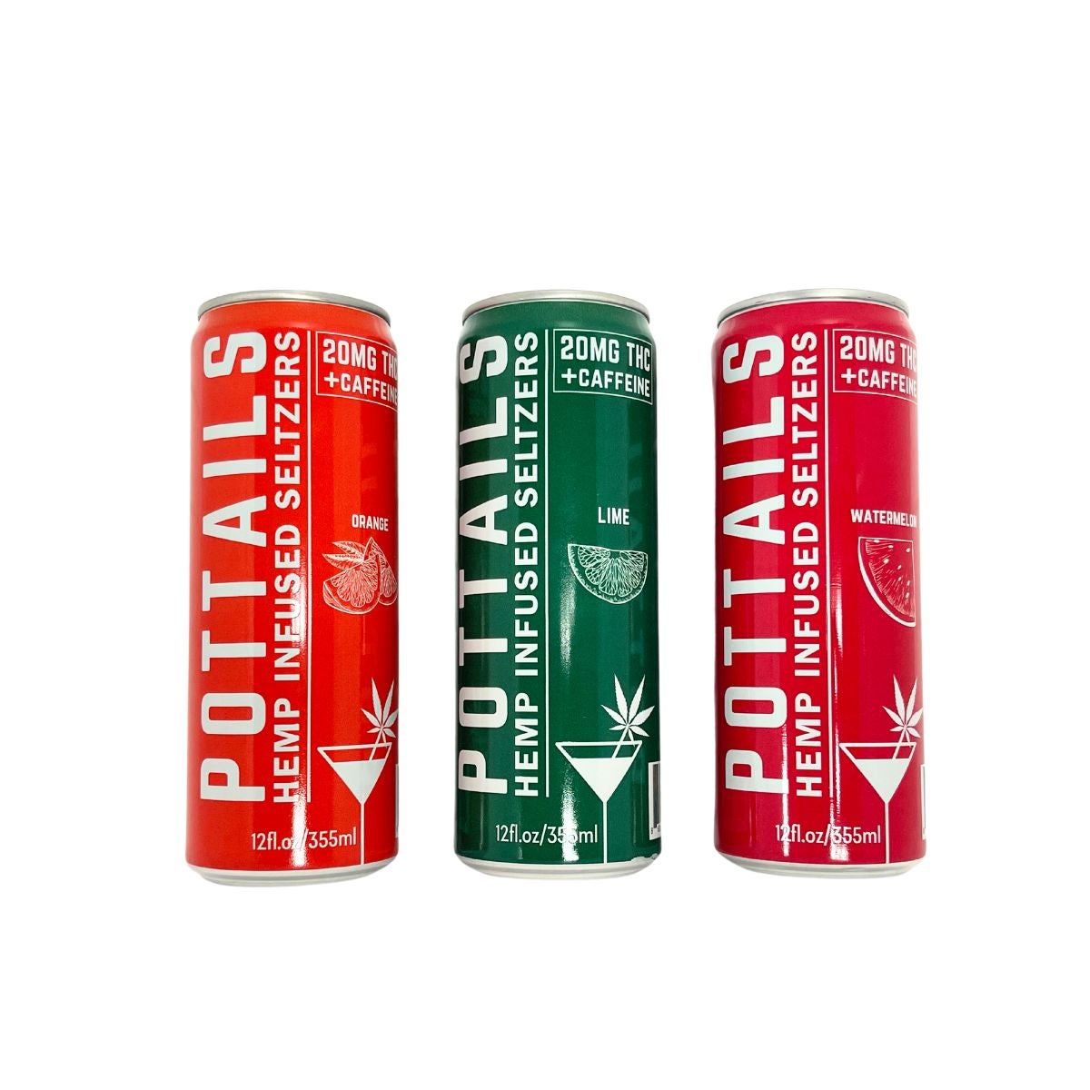 POTTAILS - Infused Seltzers 20mg THC + 40mg Caffeine | Modern Apotheca