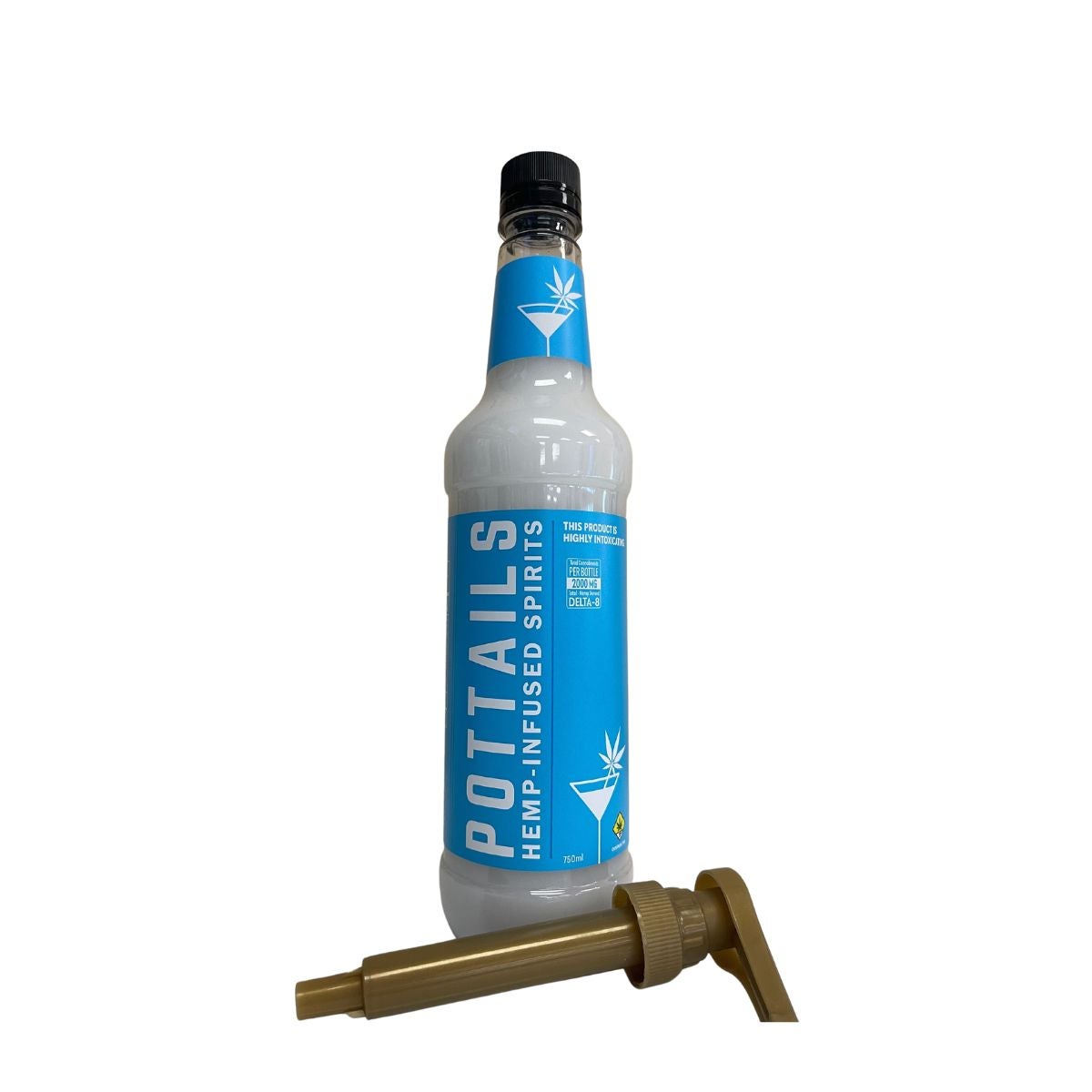 POTTAILS – Infused Spirits – Delta 8 THC Sugar-Free (2000mg/750mL ...