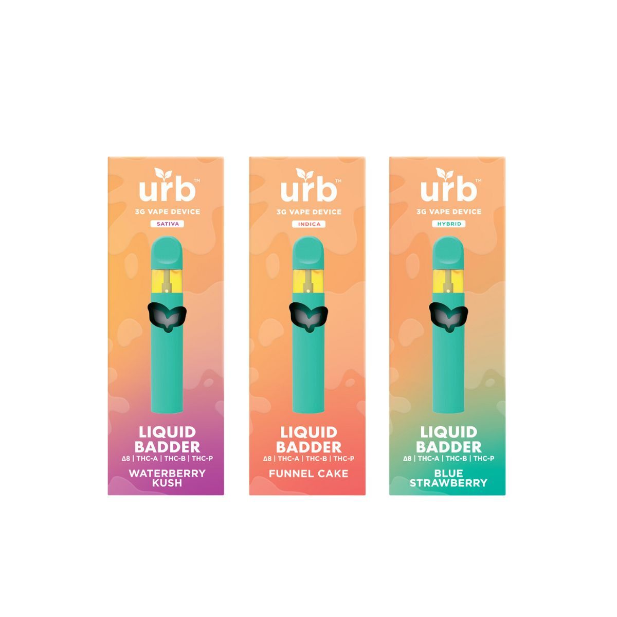 D8 + THCa + THCb + THCp Liquid Badder 3 gram Disposable Vape Pen - Urb ...